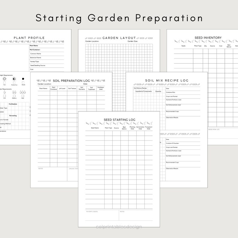 Printable Garden Planner the Essentials Starting Gardening and ...