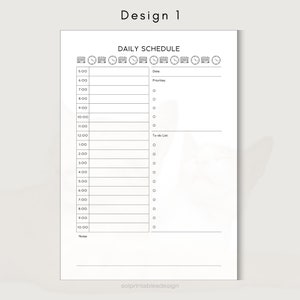 Printable Schedule Planner | Daily Schedule | Weekly Schedule | Monthly ...