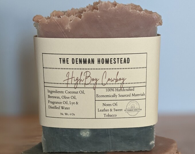 Leather and Sweet Tobacco: High-boy Cowboy Soap - Etsy