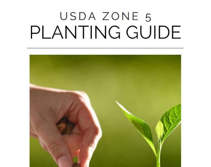 USDA Zone 5 Planting Guide - Etsy