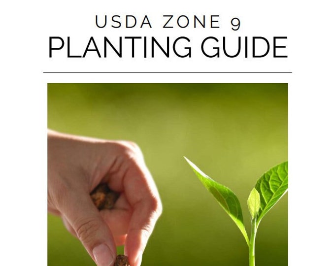 USDA Zone 9 Planting Guide - Etsy