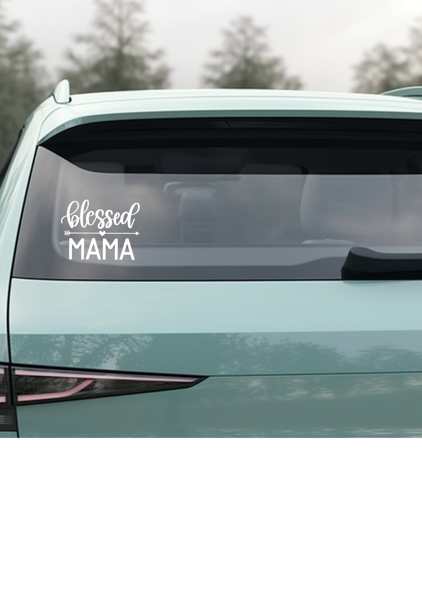 Blessed Mama Car Decal Vinyl Car Decal Mama Car Decal - Etsy