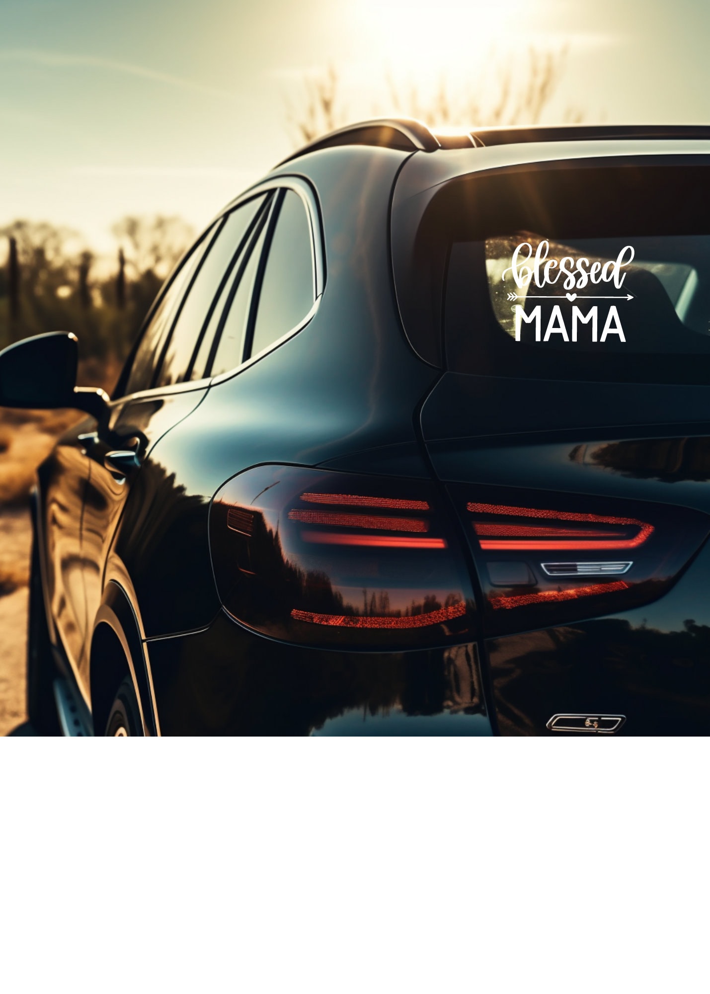 Blessed Mama Car Decal Vinyl Car Decal Mama Car Decal - Etsy