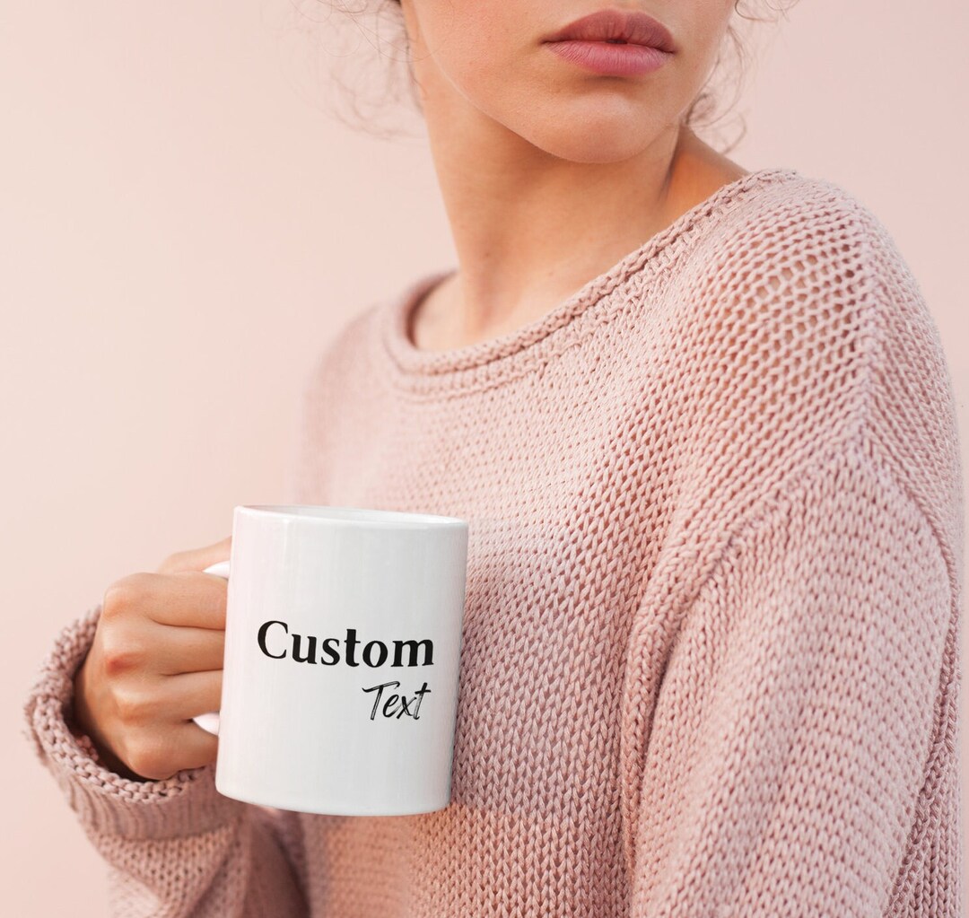 Custom Mug, Custom Coffee Mug, Personalized Coffee Word Mug, Customized ...