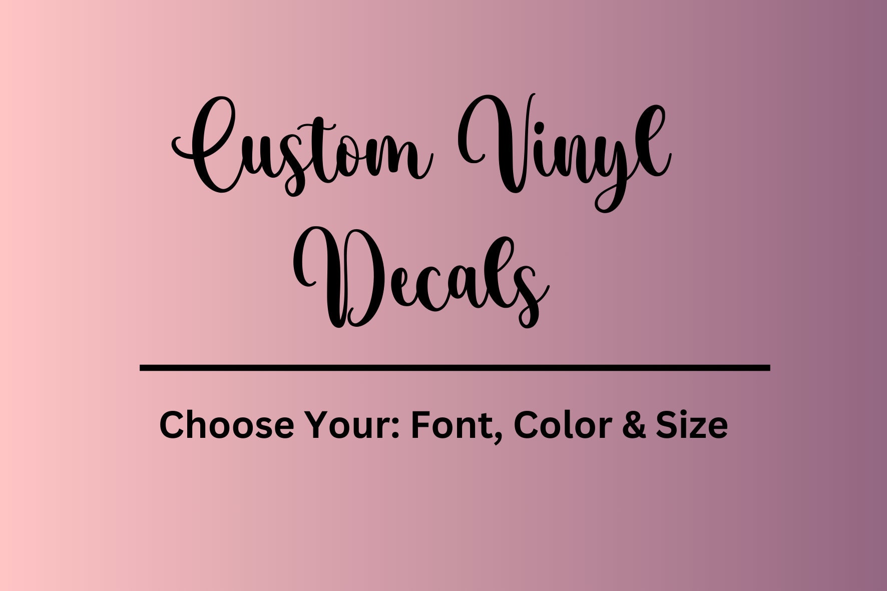 Custom Car Decal Vinyl Car Decal - Etsy