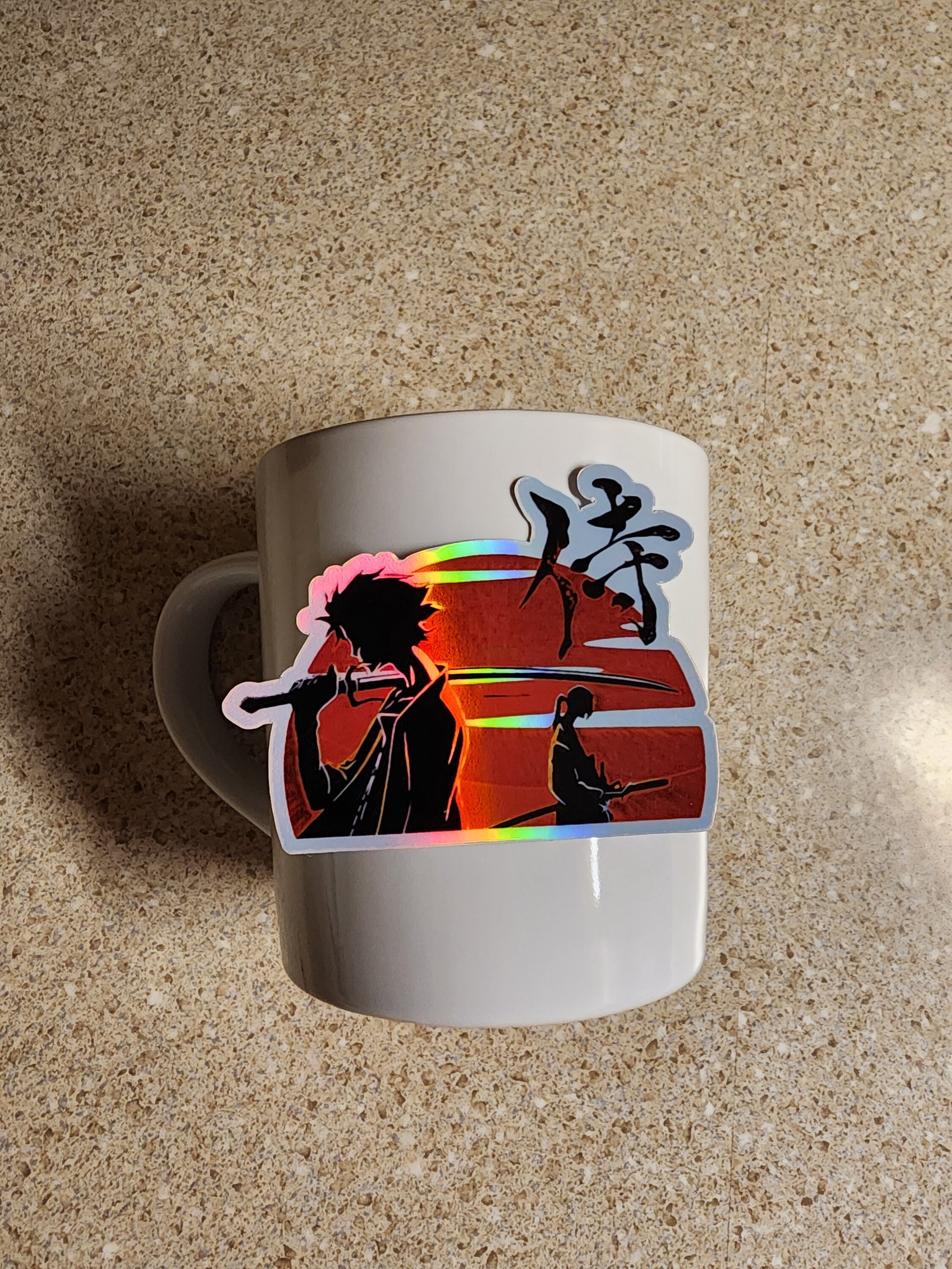 Pegatina Maullido Del Dandy Espacial Pañuelo Diablo Estilo Bandana,