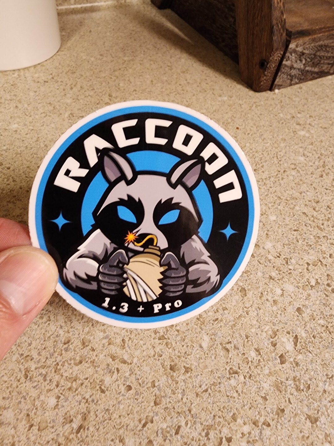 Racoon 1.3 Pro Fireworks Sticker Logo 2.5" - Etsy