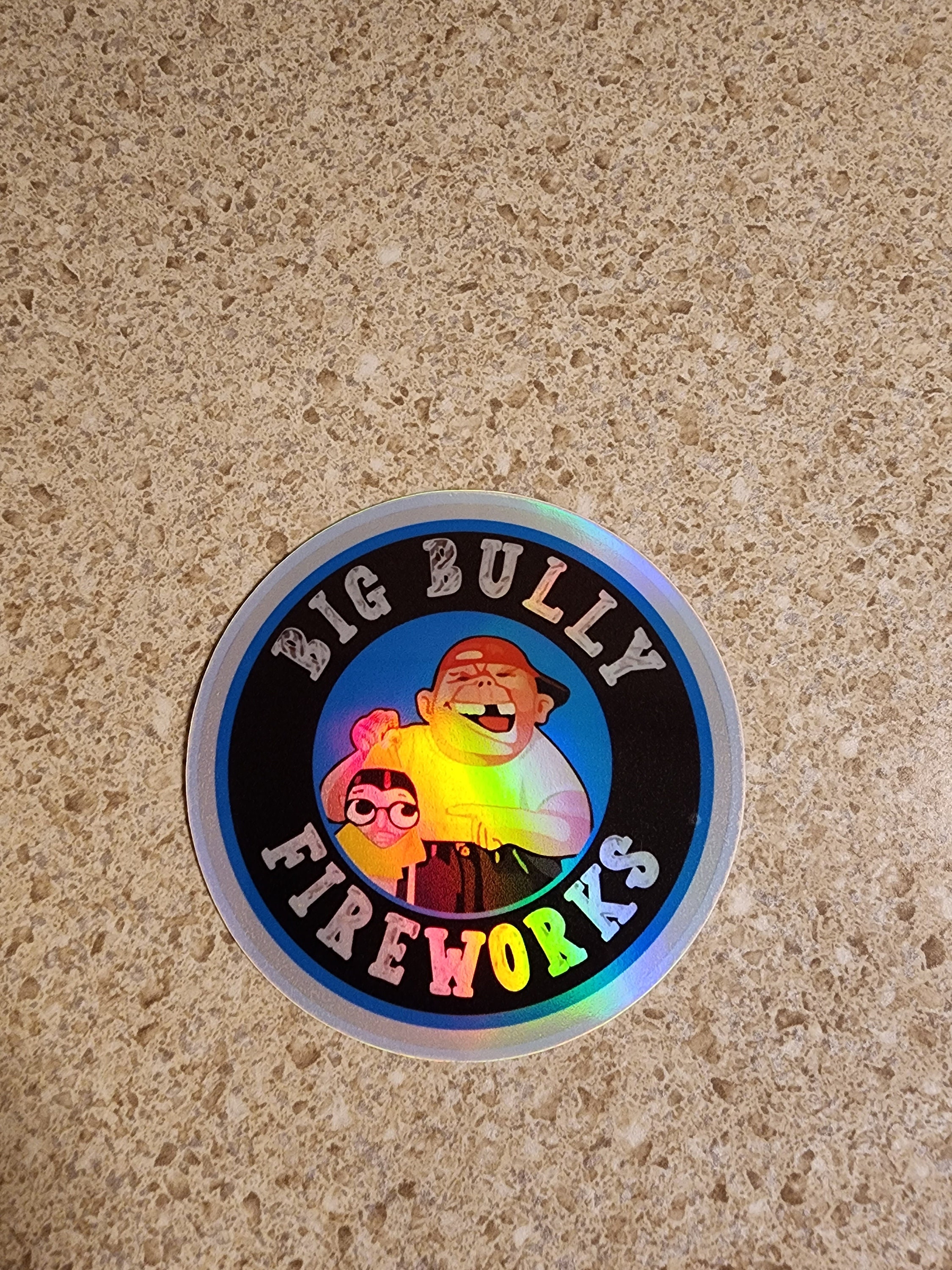 Big Bully Fireworks Holographic Sticker 2.5" - Etsy