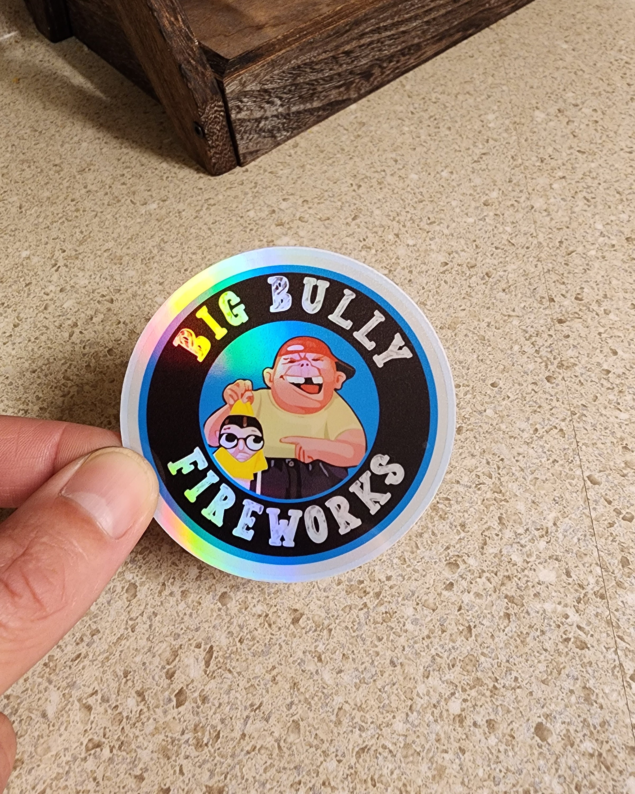 Big Bully Fireworks Holographic Sticker 2.5 - Etsy