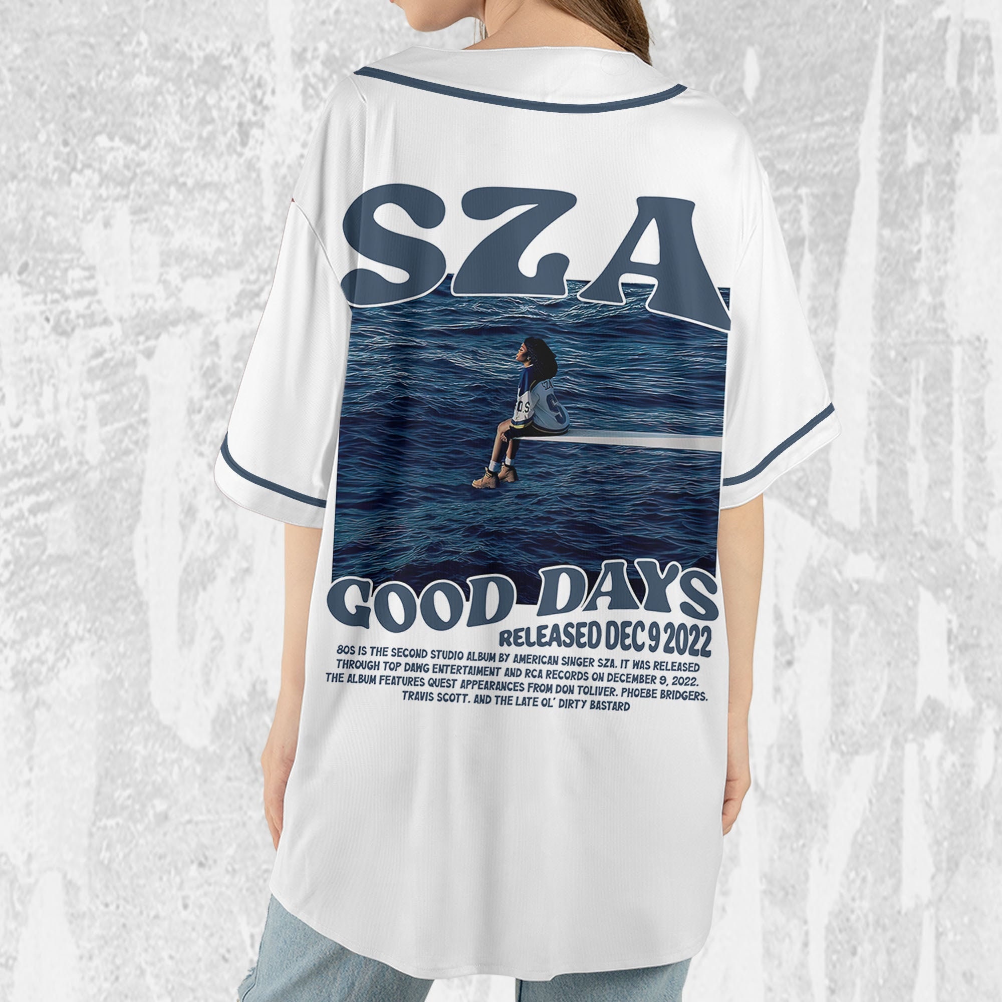 Personalize SZA Good Days Jersey, Sza Baseball Jersey, SOS New Album ...
