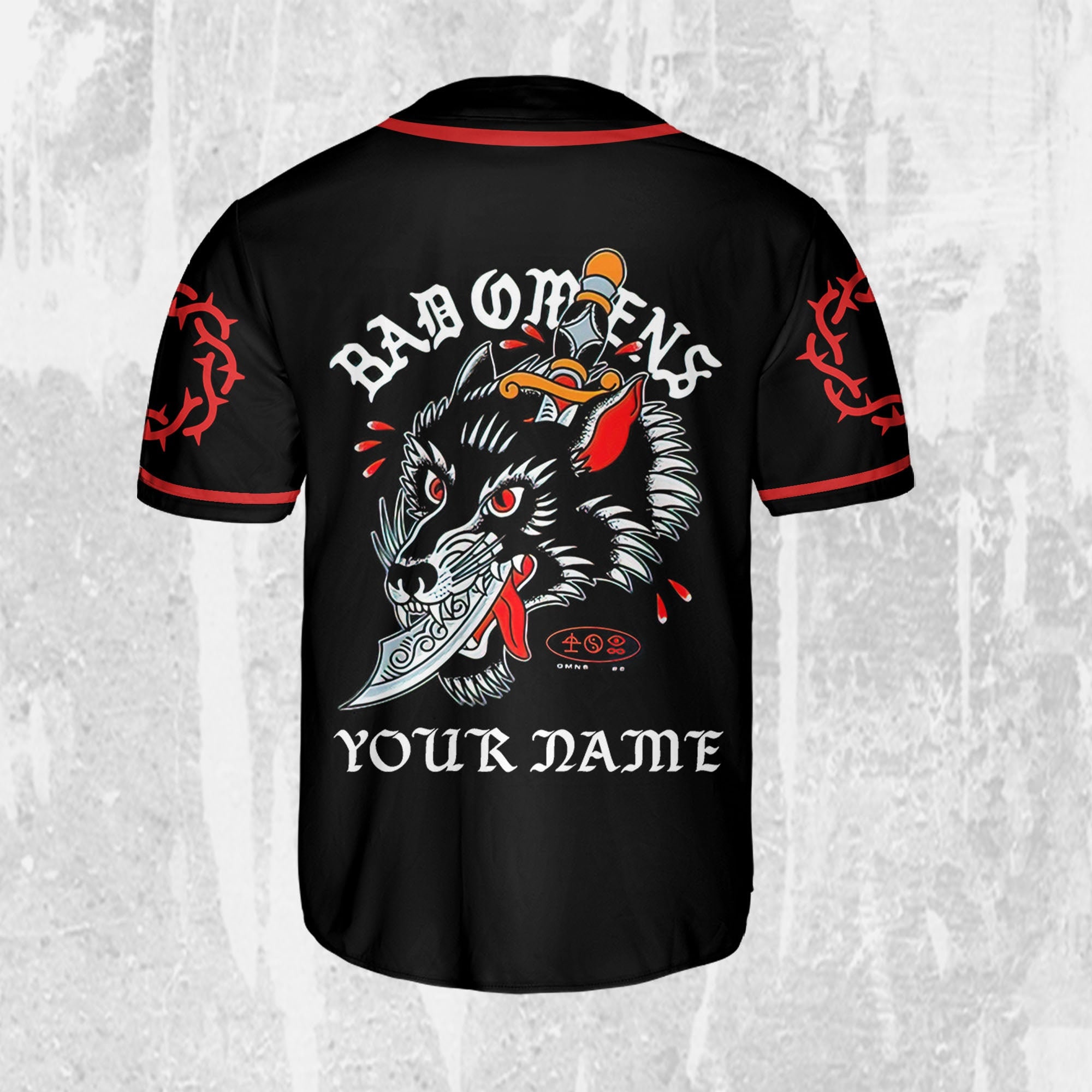 Bad Omens Band Wolf Dagger 2023 Jersey Shirt sold by Shona Ziara Norfolk Island | SKU 70767891 ...