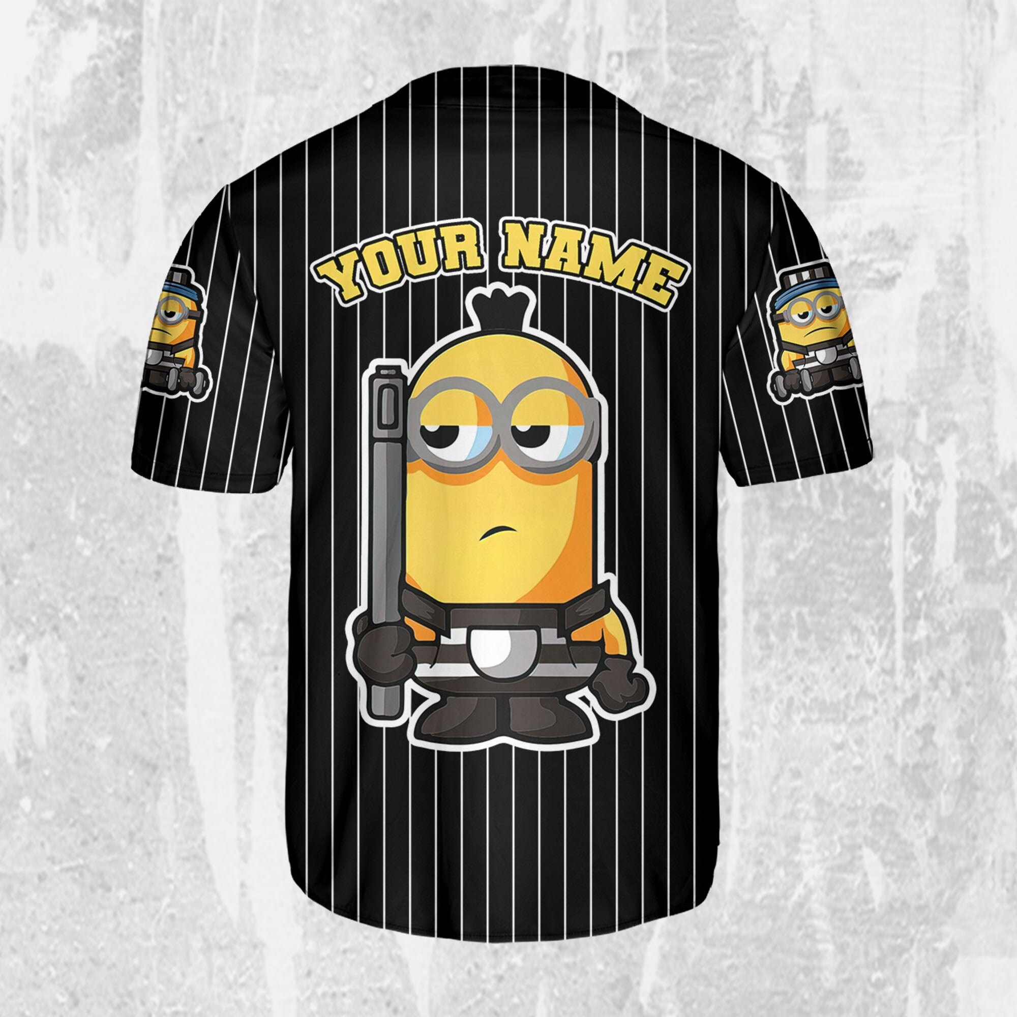 Personalized Minions Jailer Minion Black Jersey sold by Marius Kindler ...