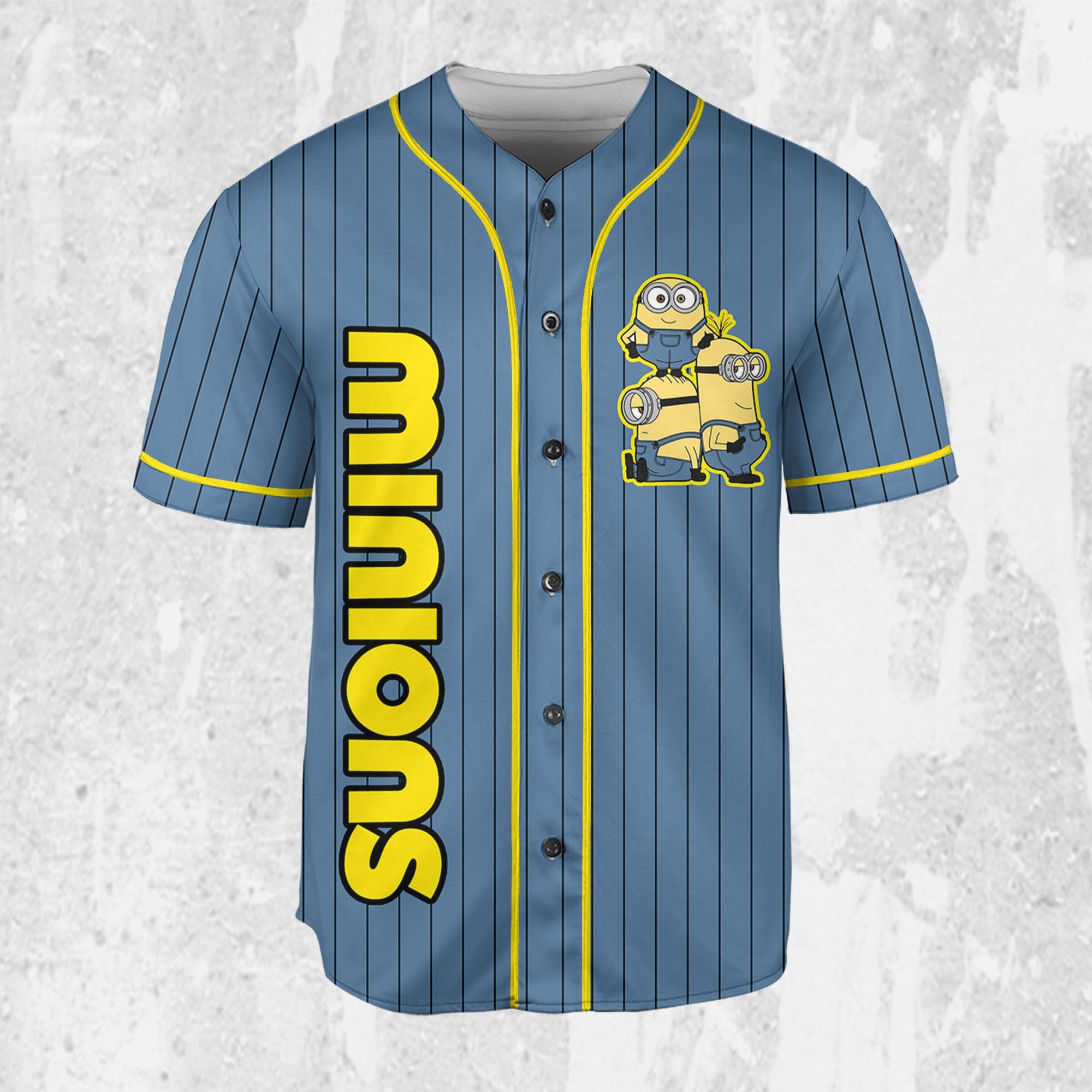 Personalized Minions Full Blue Baseball Jersey sold by Erik Johnson ...