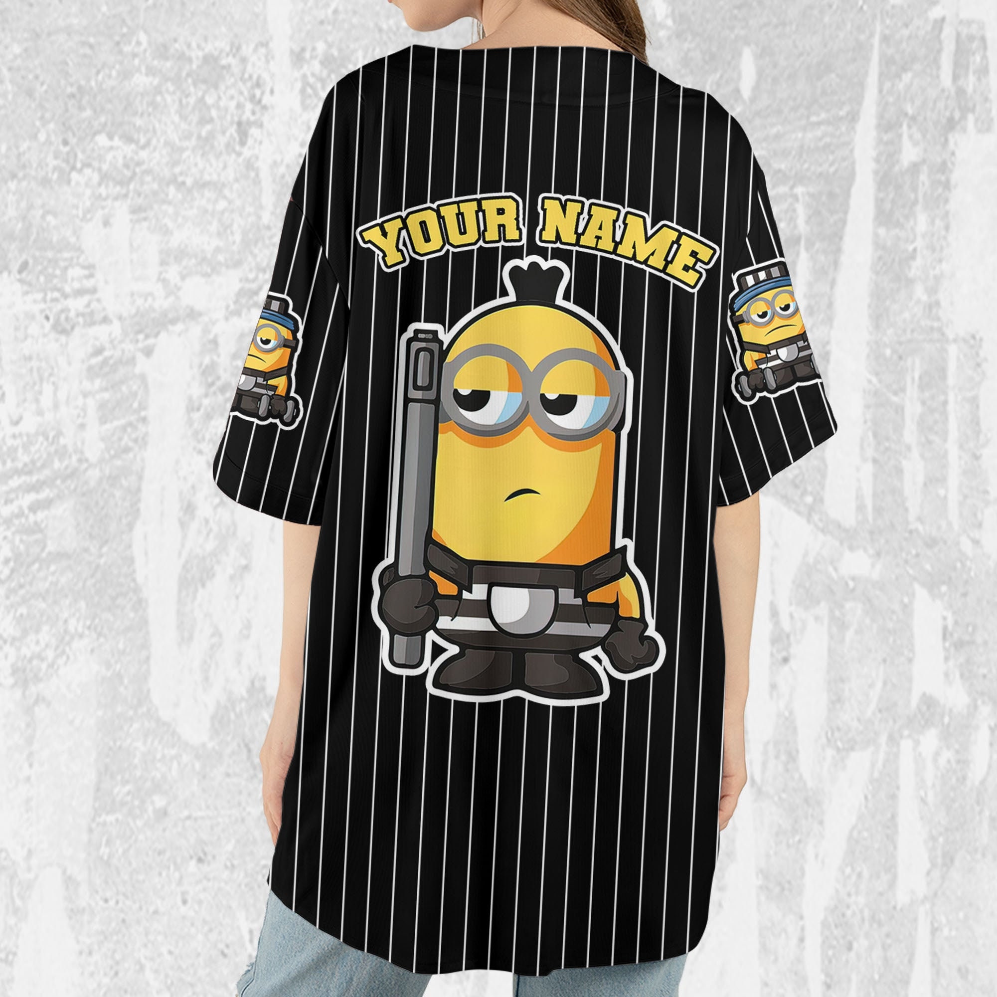 Personalized Minions Jailer Minion Black Jersey sold by Marius Kindler ...