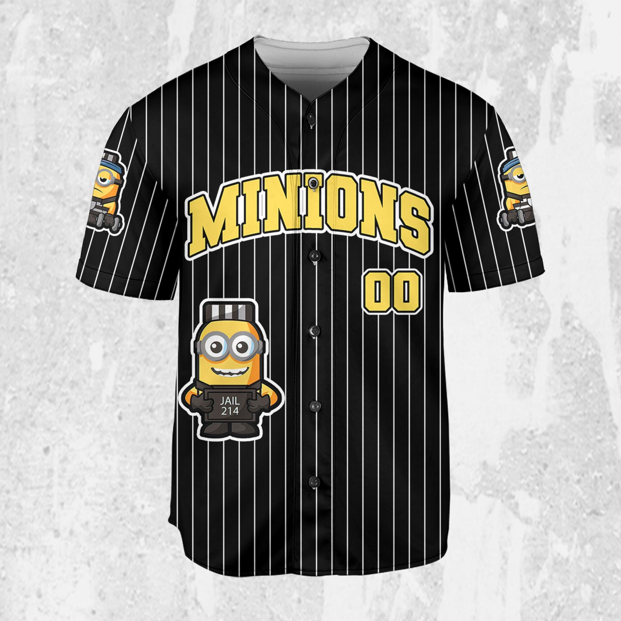 Personalized Minions Jailer Minion Black Jersey sold by Marius Kindler ...