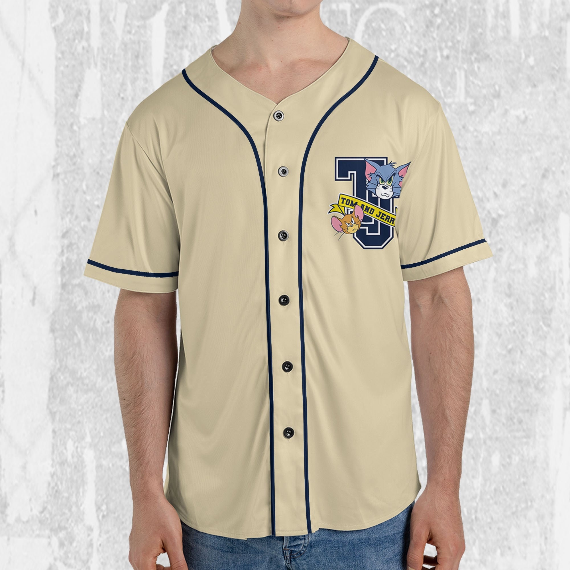 Personalized Tom And Jerry Baseball Jersey sold by Reek Befuddled | SKU ...
