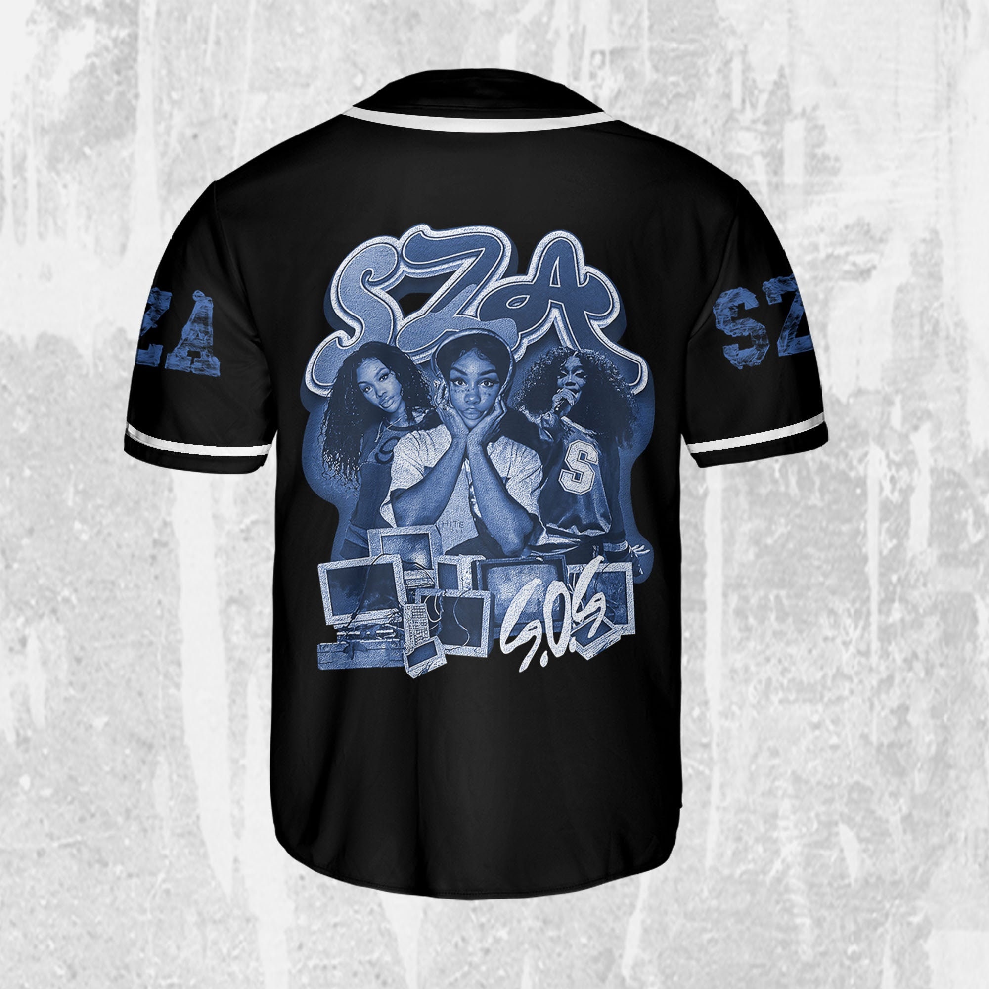 Personalize SZA Retro Vintage SOS Jersey, Sza Baseball Jersey, SOS New ...