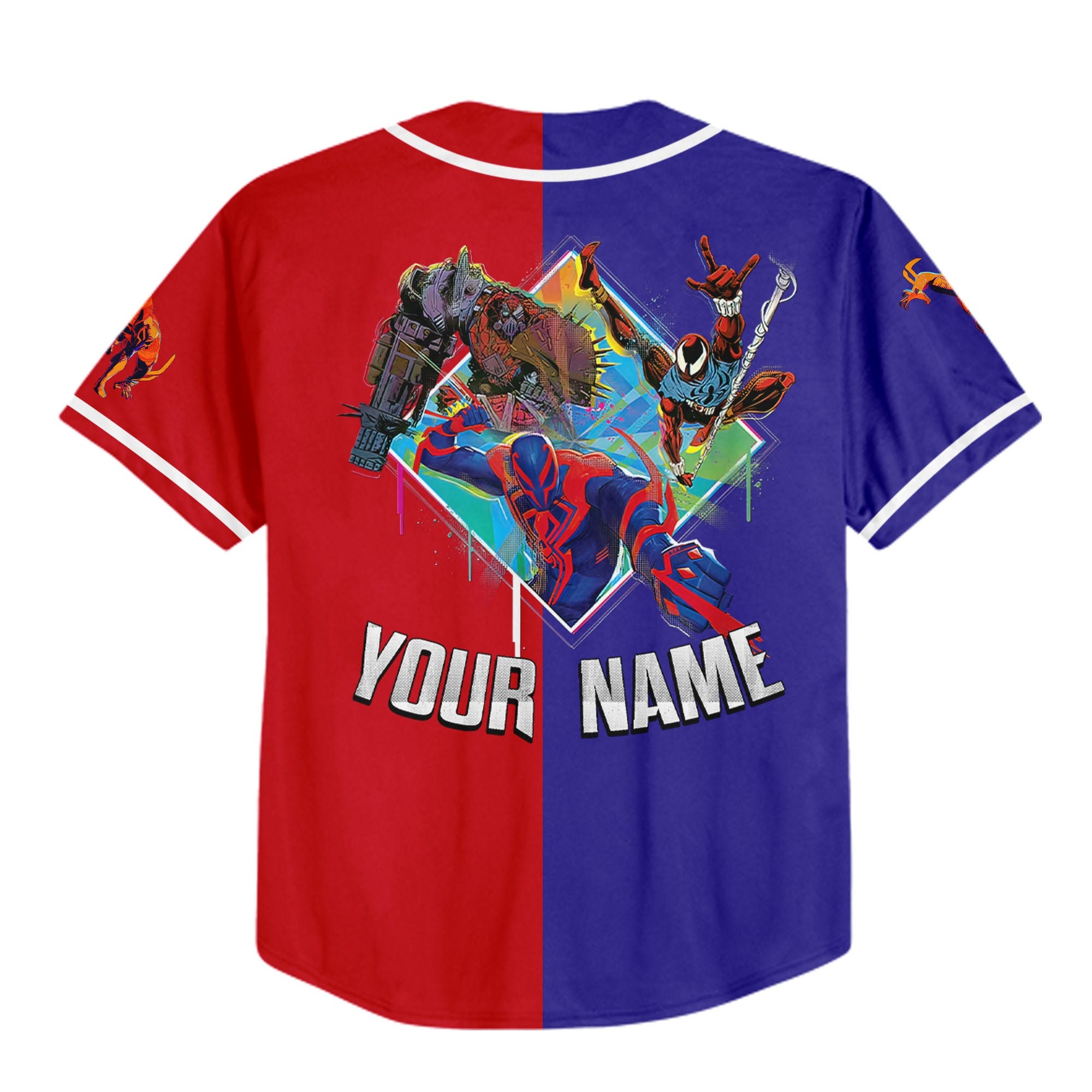 Personalized Spider-Man Across the Spider-Verse Baseball Jersey sold by ...