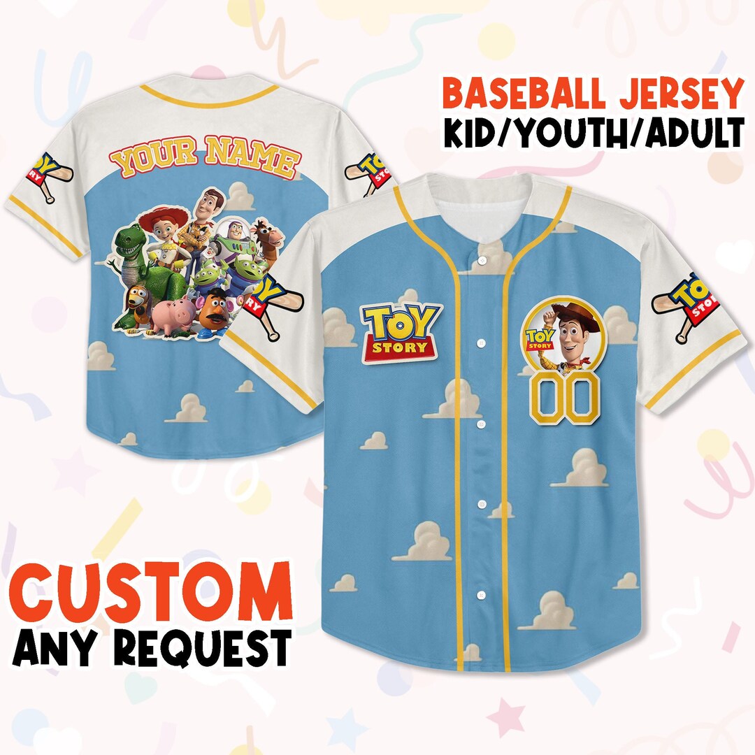 Toy Story Team Woody Yellow Binding Jersey Matching Baseball - Etsy