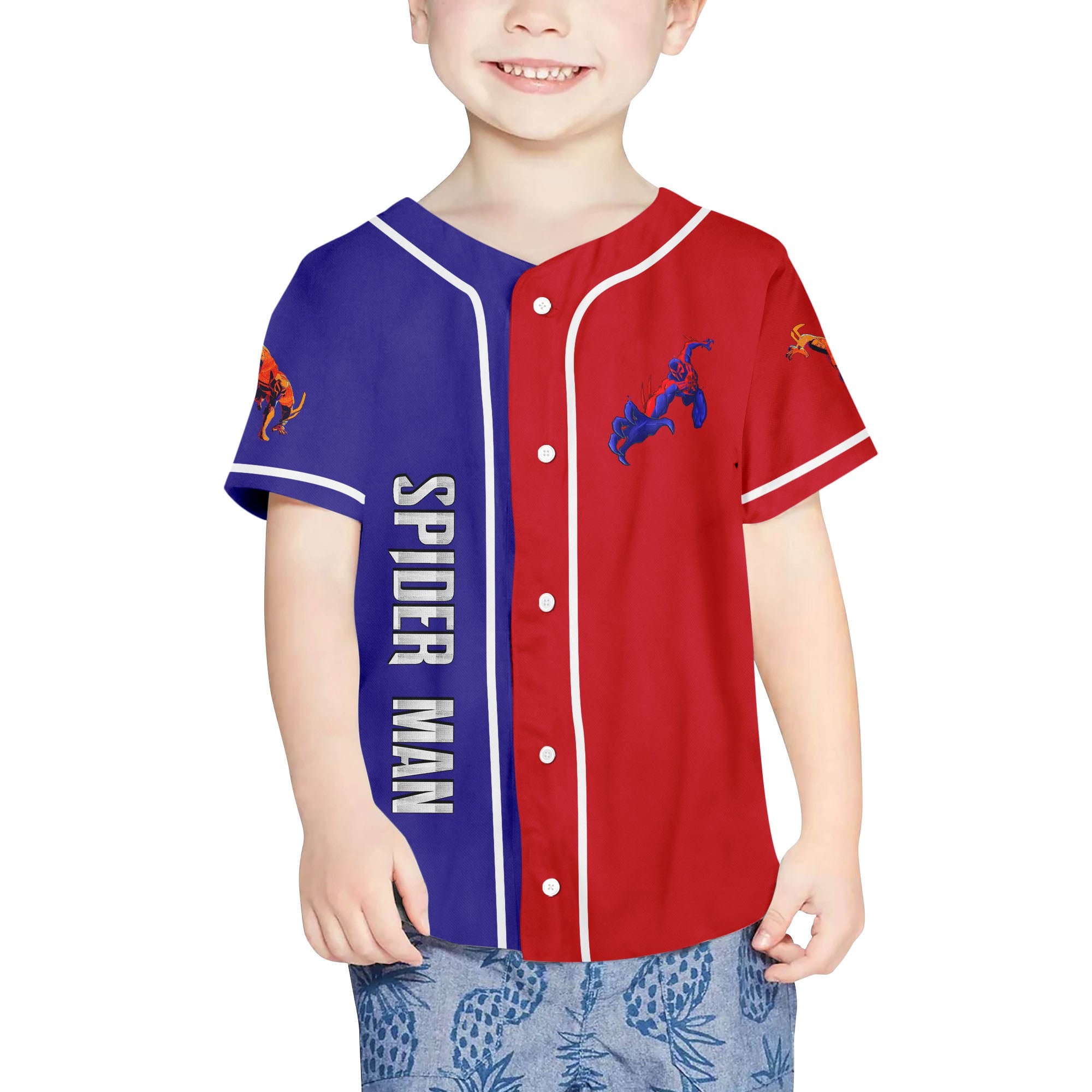 Personalized Spider-Man Across the Spider-Verse Baseball Jersey sold by ...