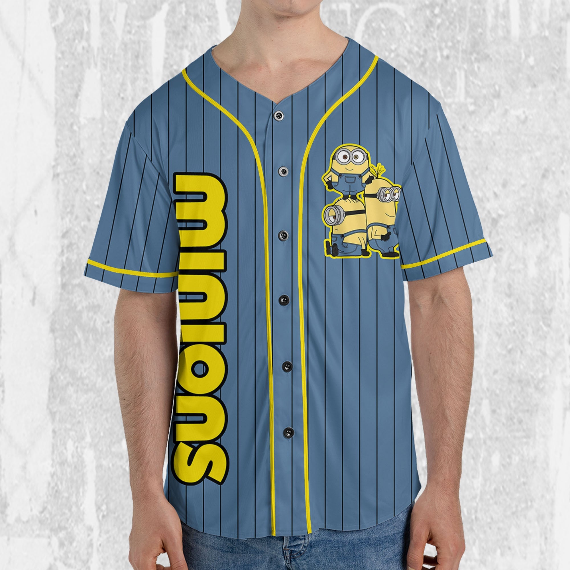 Personalized Minions Full Blue Baseball Jersey sold by Erik Johnson ...