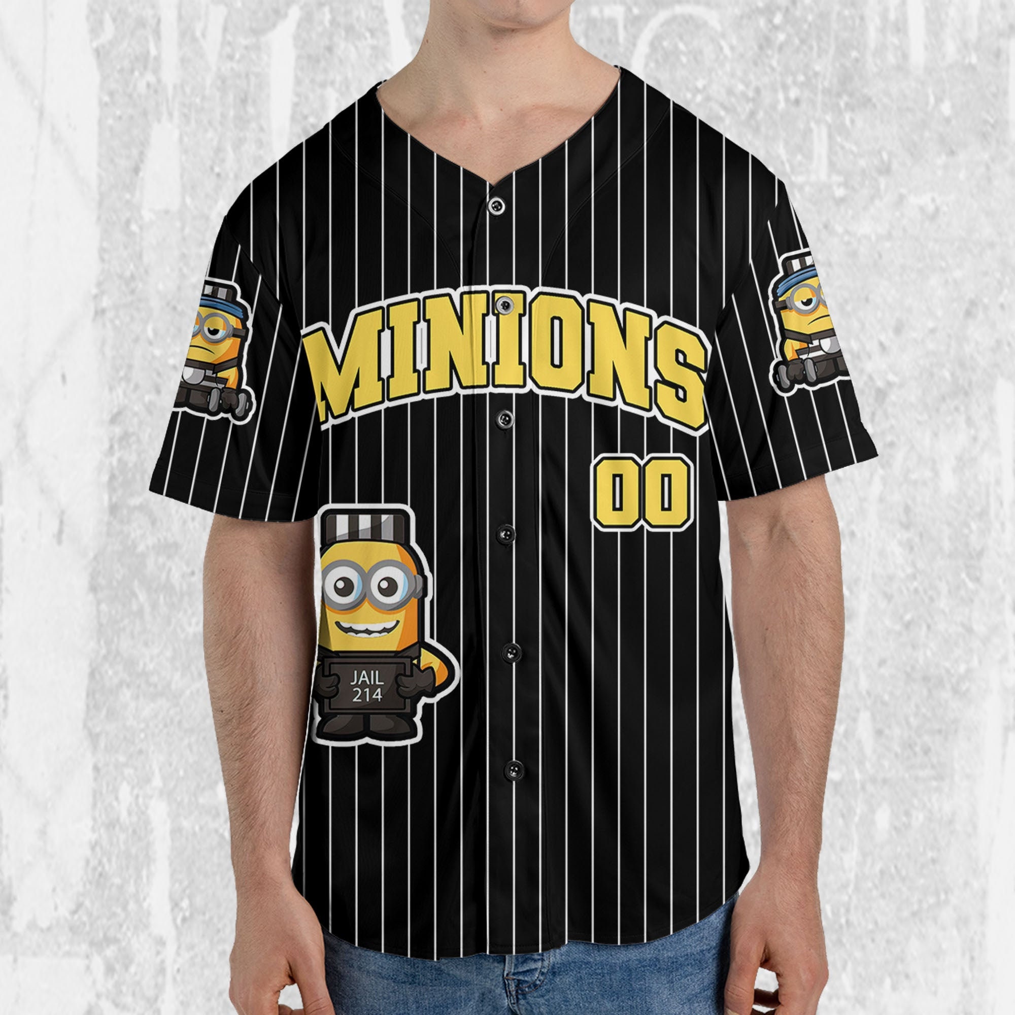 Personalized Minions Jailer Minion Black Jersey sold by Marius Kindler ...
