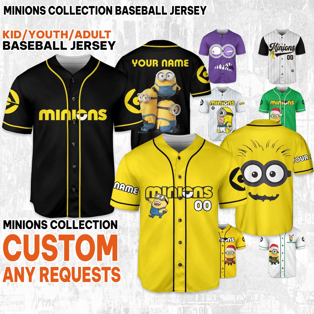Personalize Minions Collection Baseball Jersey Matching - Etsy