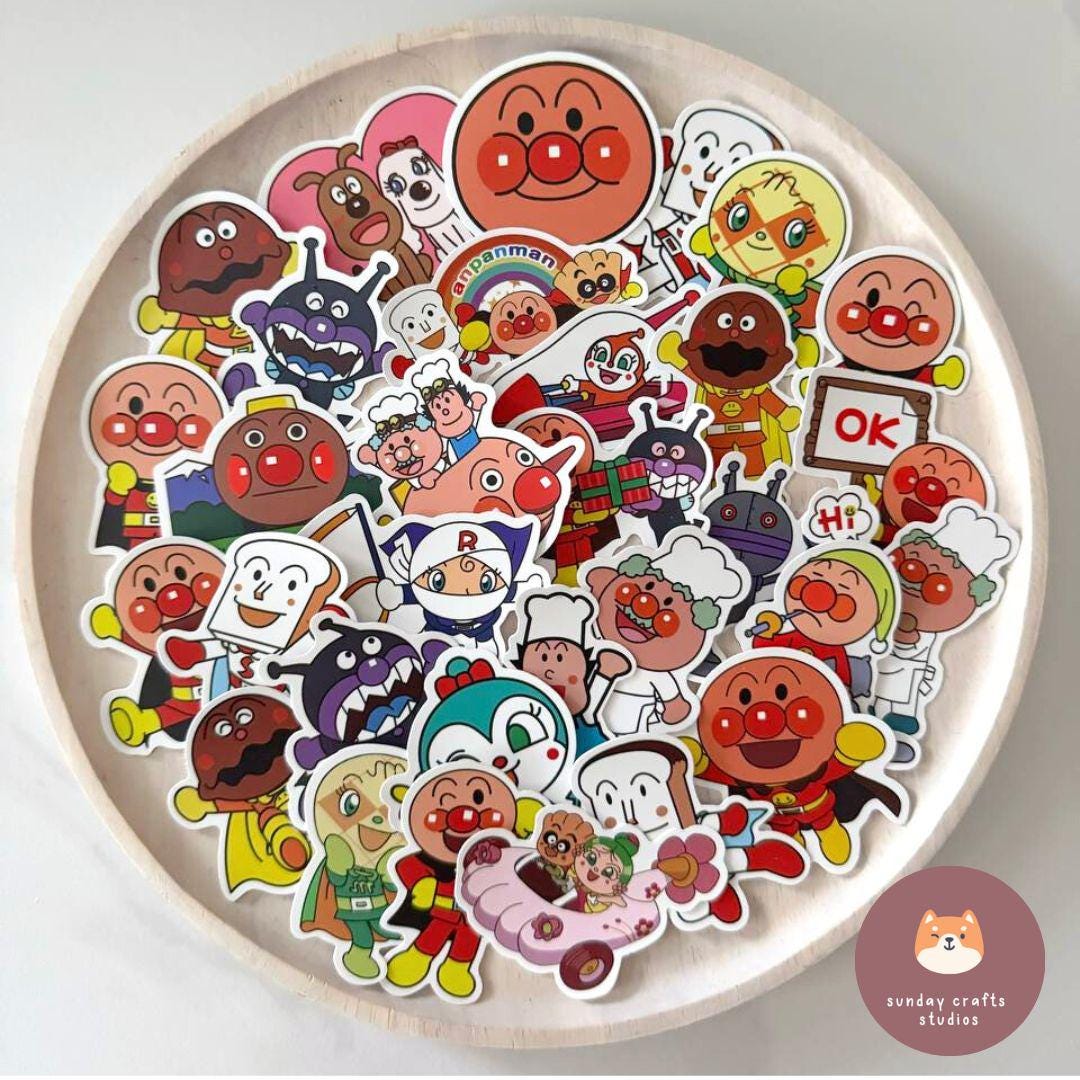 50pcs Anpanman Sticker Pack - Etsy