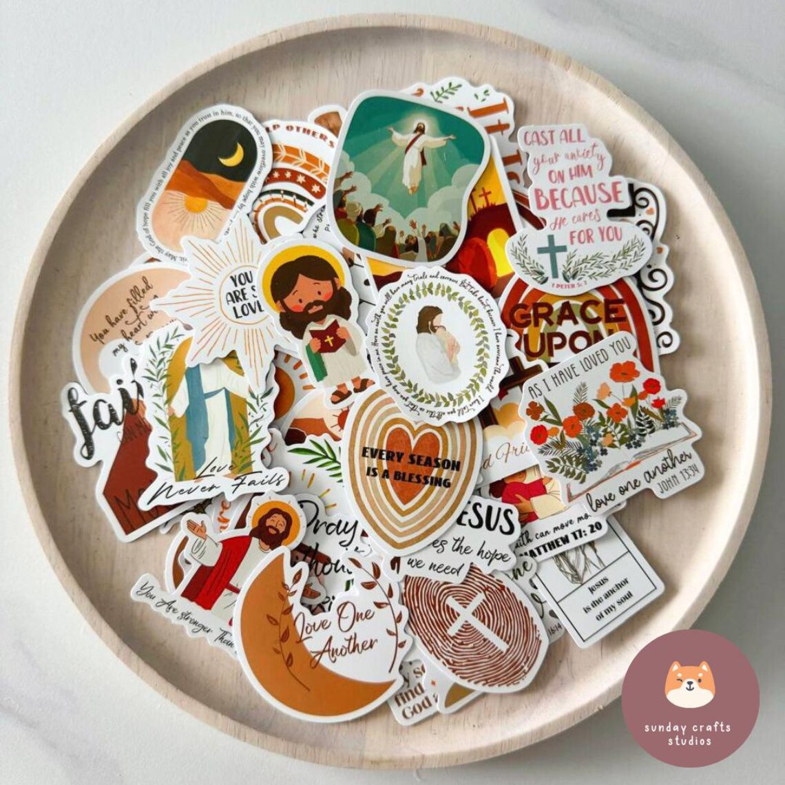 50pcs Christian Bible Verses Sticker Pack - Etsy