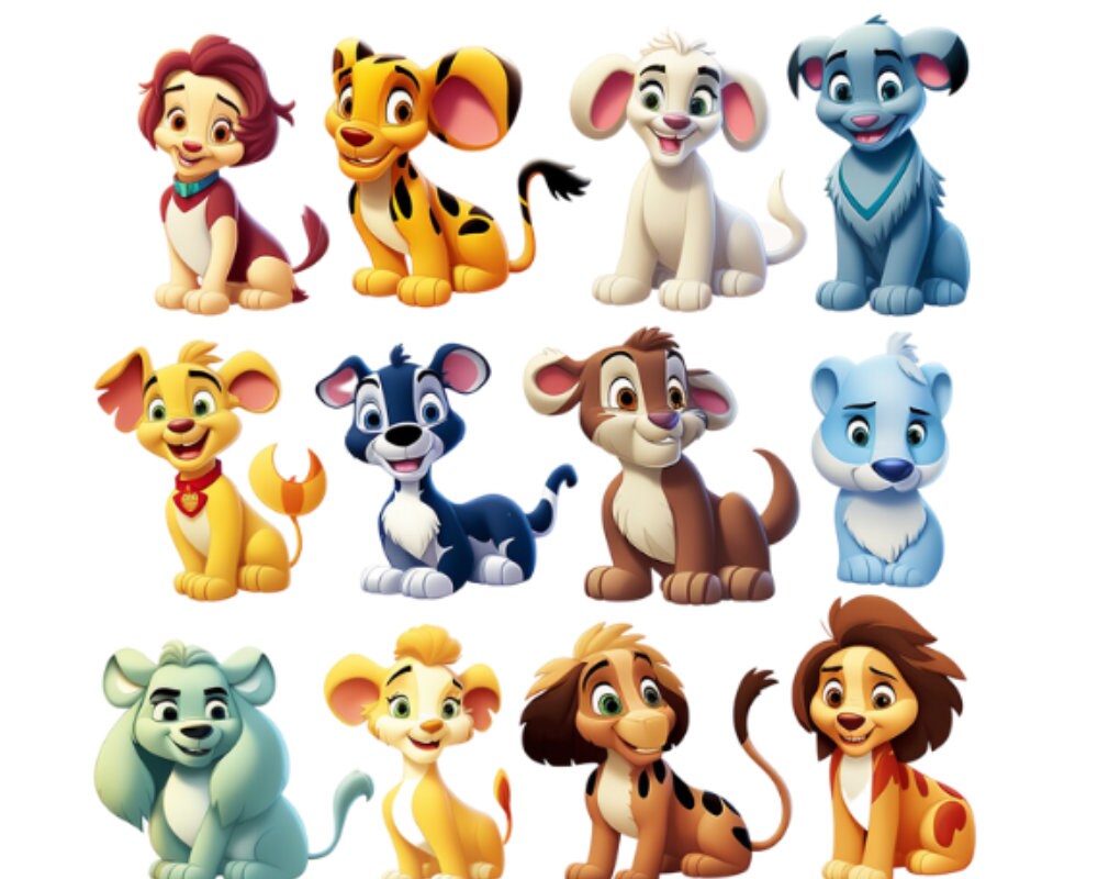 Animals Wild Clipart, Jungle Animal Clipart, Safari Animals, Vector ...