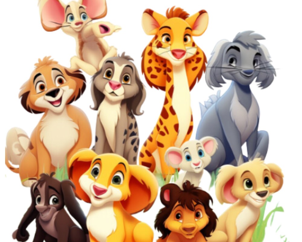 Animals Wild Clipart, Jungle Animal Clipart, Safari Animals, Vector ...