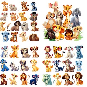 Animals Wild Clipart, Jungle Animal Clipart, Safari Animals, Vector ...