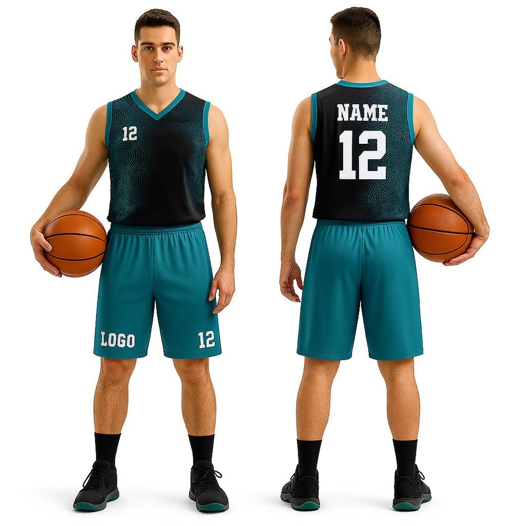 Personalized Basketball Uniform Set — Custom Name and Number and Logo ...