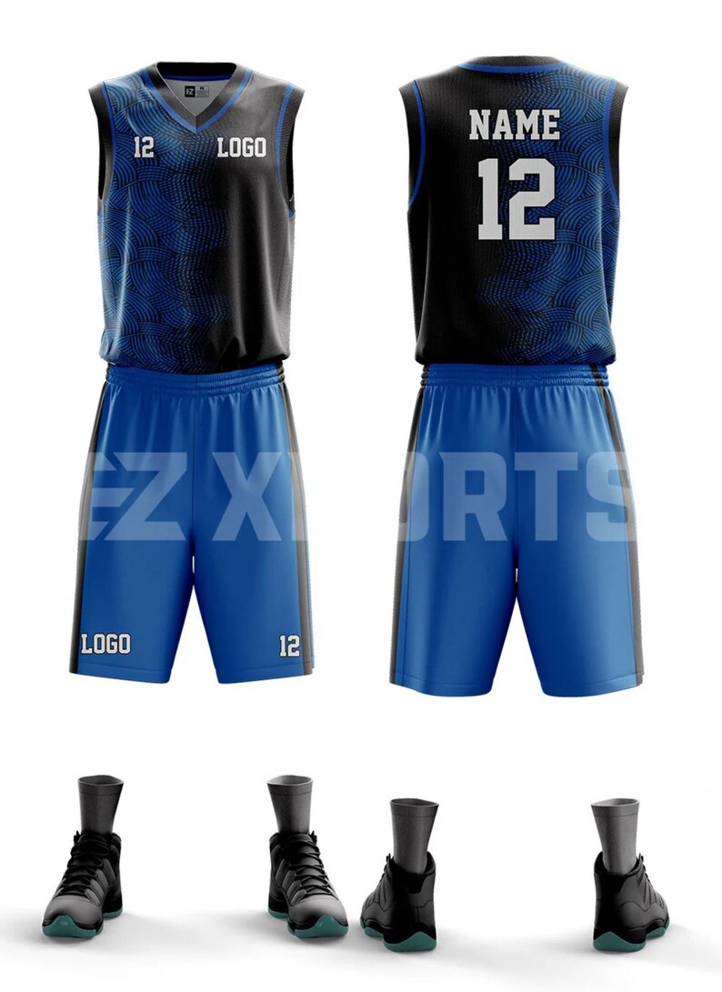 Personalized Basketball Uniform Set — Custom Name and Number and Logo ...
