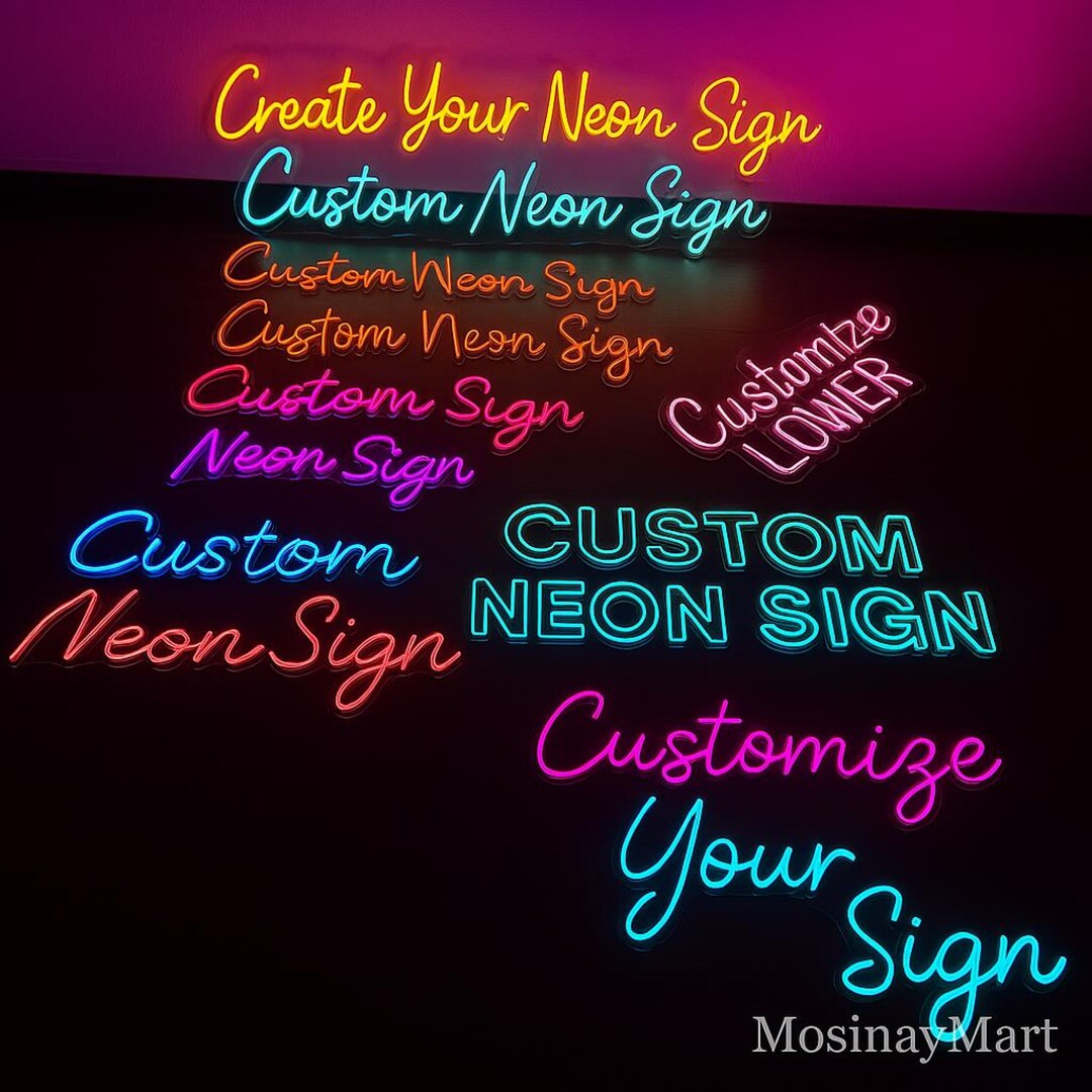 Custom LED Neon Sign | Unique Neon Signs | Personalized Gift Neon Signs ...