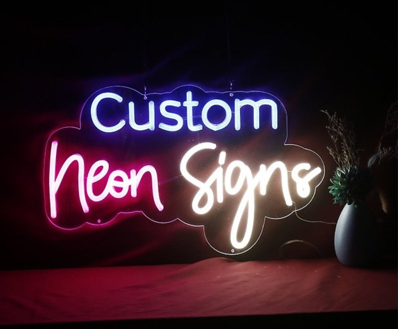 Custom Neon Sign | Neon Sign | Wedding Neon Sign | Name Neon Sign ...