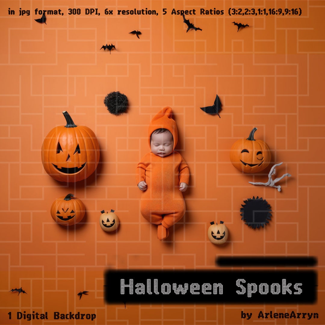 Halloween Spooks Digital Backdrops Background Overlays Composites ...