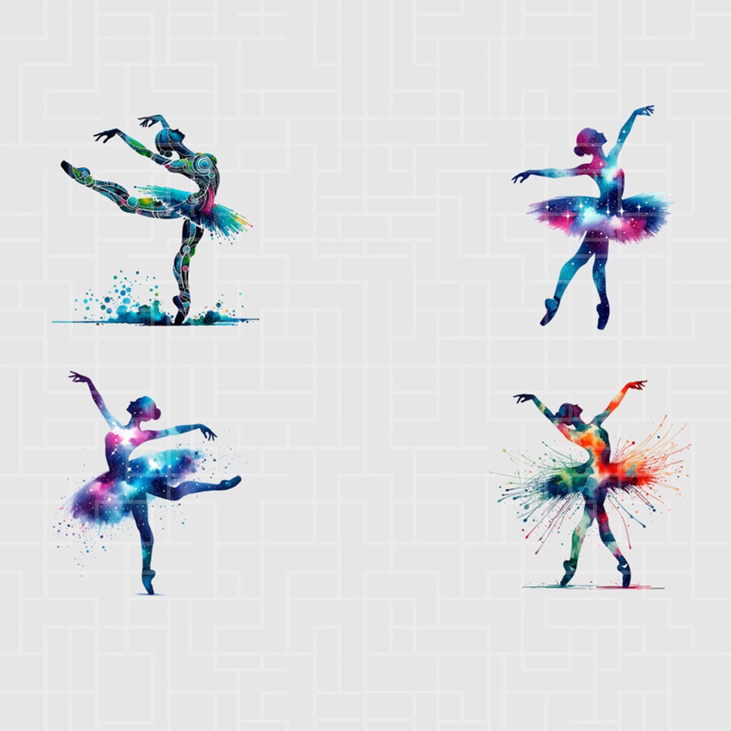 Ballerina PNG Bundle, Ballerina Clipart PNG, Ballet Watercolor Clipart ...