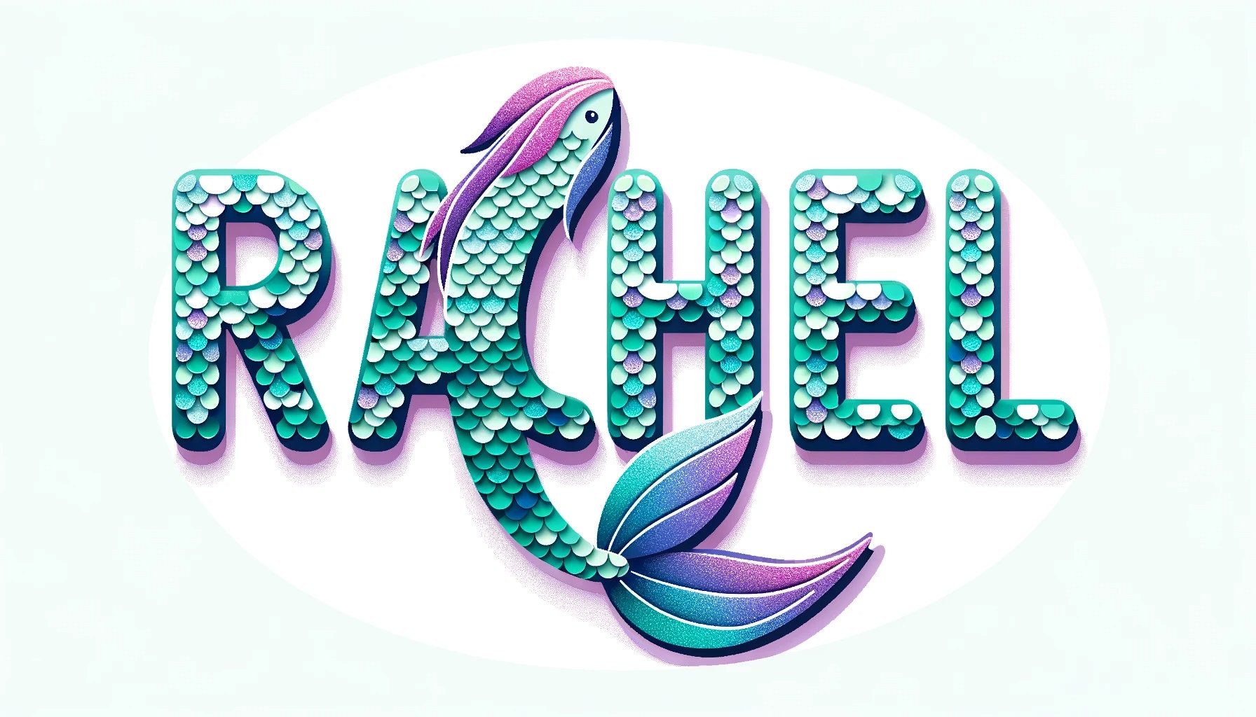 Mermaid Custom Name PNG, Mermaid Theme Custom Names, Custom Name ...