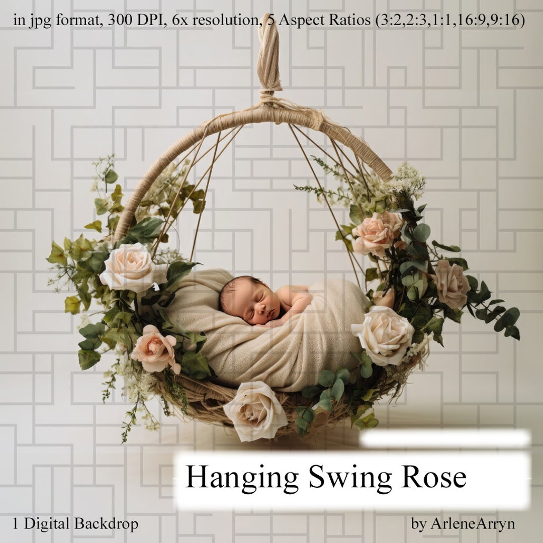 Hanging Swing Rose Digital Backdrops Background Overlays Composites ...