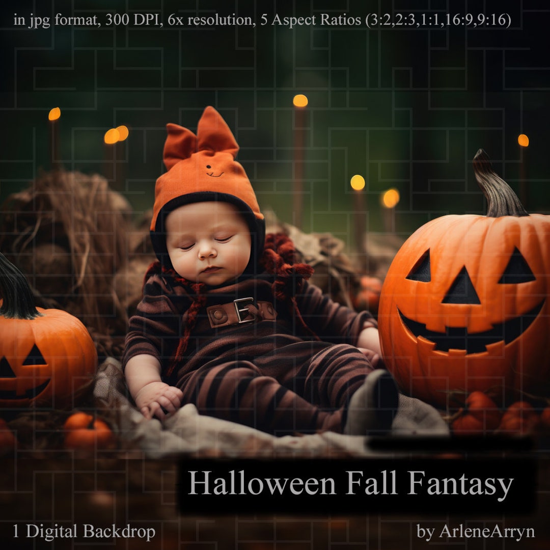 Halloween Fall Digital Backdrops Background Overlays Composites Prop ...