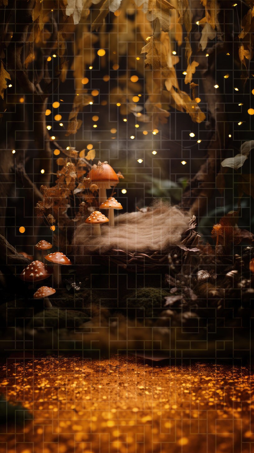 Enchanted Wood Digital Backdrops Background Overlays - Etsy