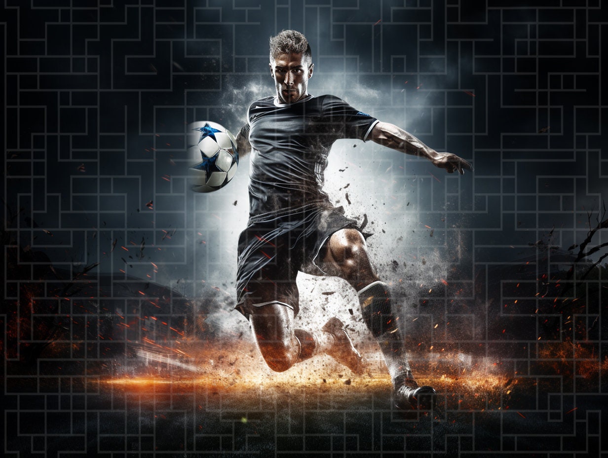 Soccer Ball Sports Posters Football Prints JPG Backdrop, Football ...