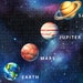 Solar System Wall Art Posters Print for Home Decor, Digital Download ...