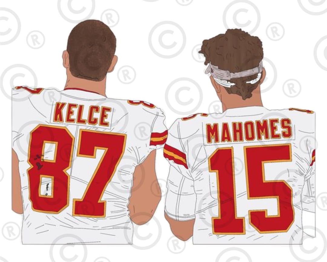 Travis Kelce Patrick Mahomes PNG, Kansas City Football PNG, Travis ...