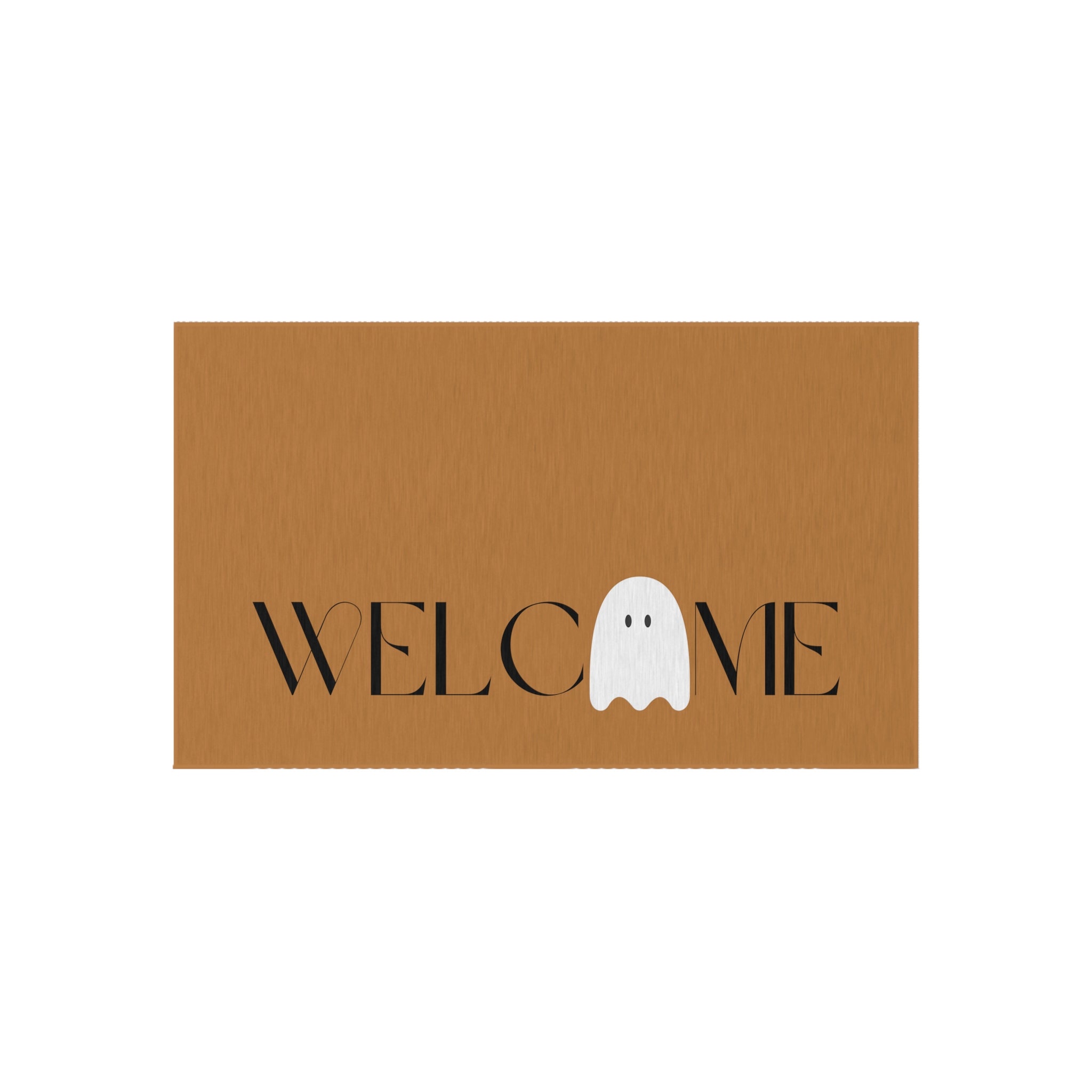 Fall welcome mat | cute ghost outdoor rug | halloween welcome mat sold ...