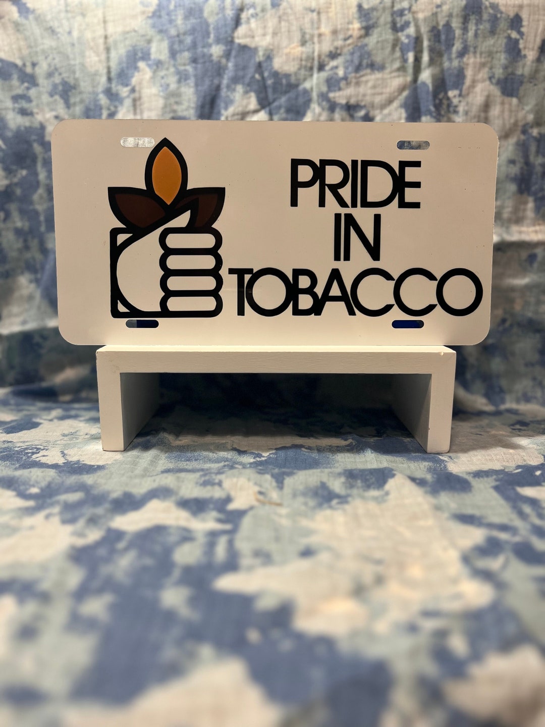 License Plate- Pride in Tobacco - Etsy
