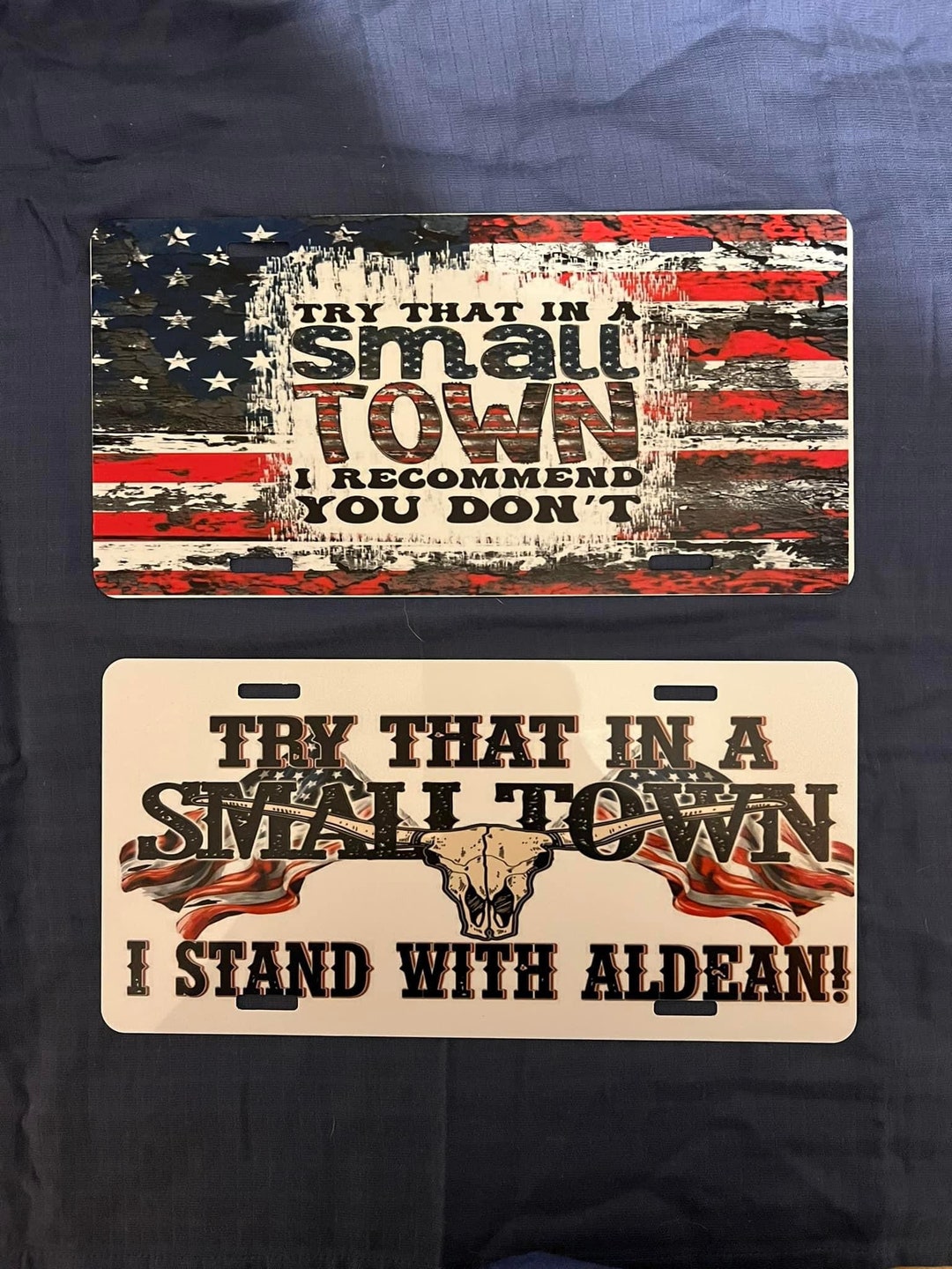 License Plate Try That in a Small Town Jason Aldean - Etsy