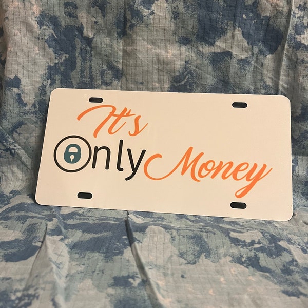 Truck License Plate Its Only Money - Etsy