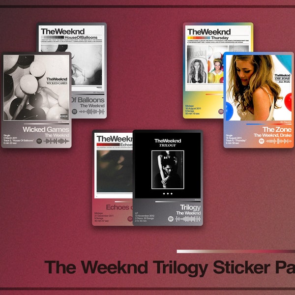 The Weeknd Album Sticker - Etsy